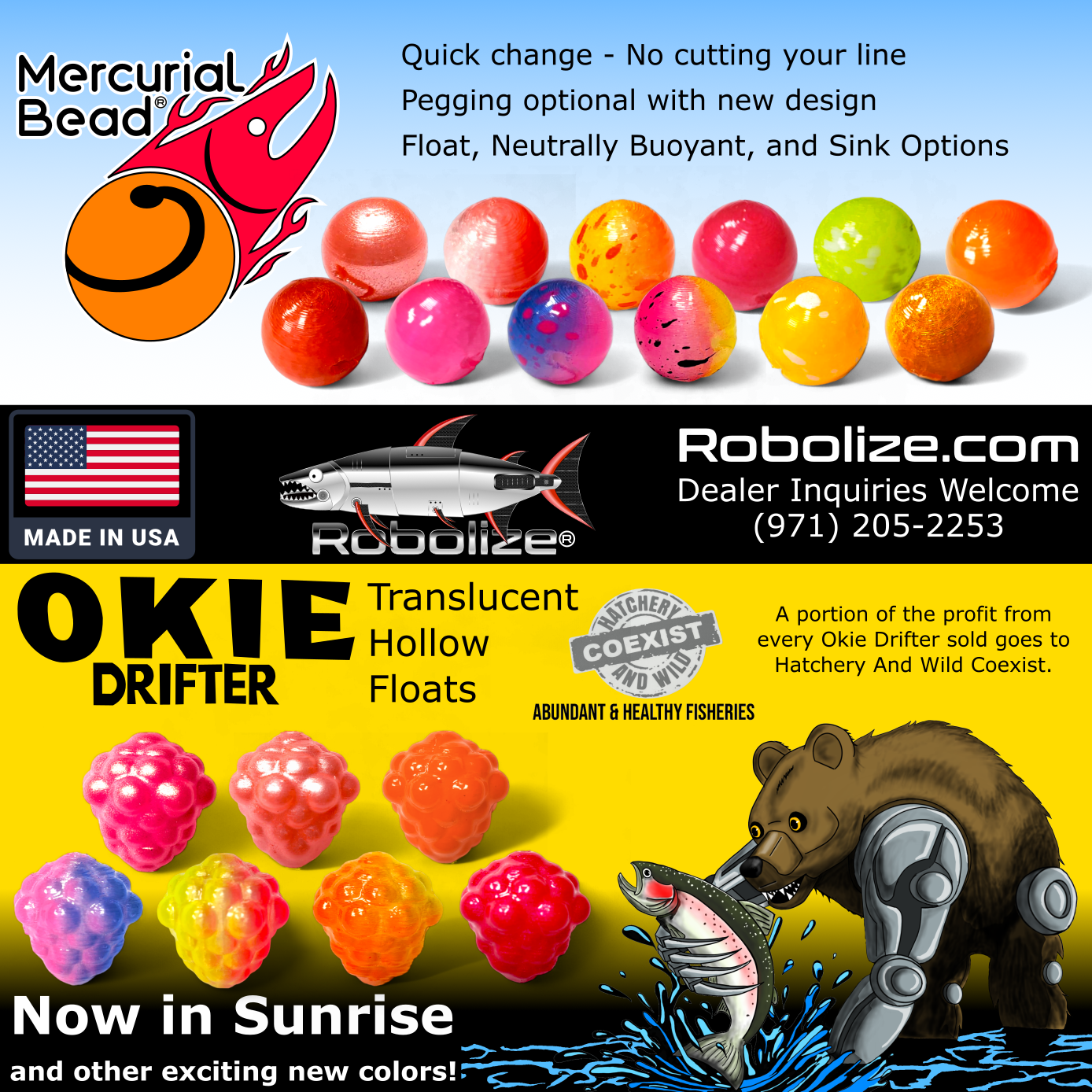 All new colors of Okie Drifters and Mercurial Beads available now at R ...