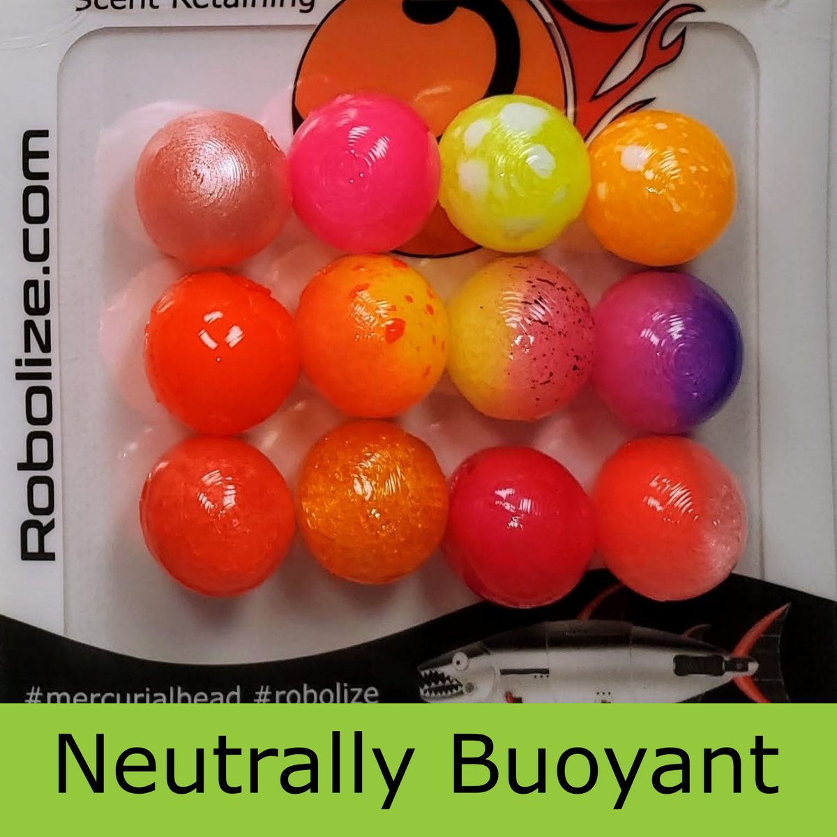 Mercurial Bead - Neutrally Buoyant - Fish Finder Pack – Robolize